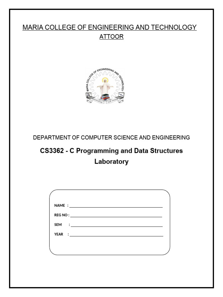 Ece Cs3362 Cp And Ds Lab Record Pdf Queue Abstract Data Type 3711