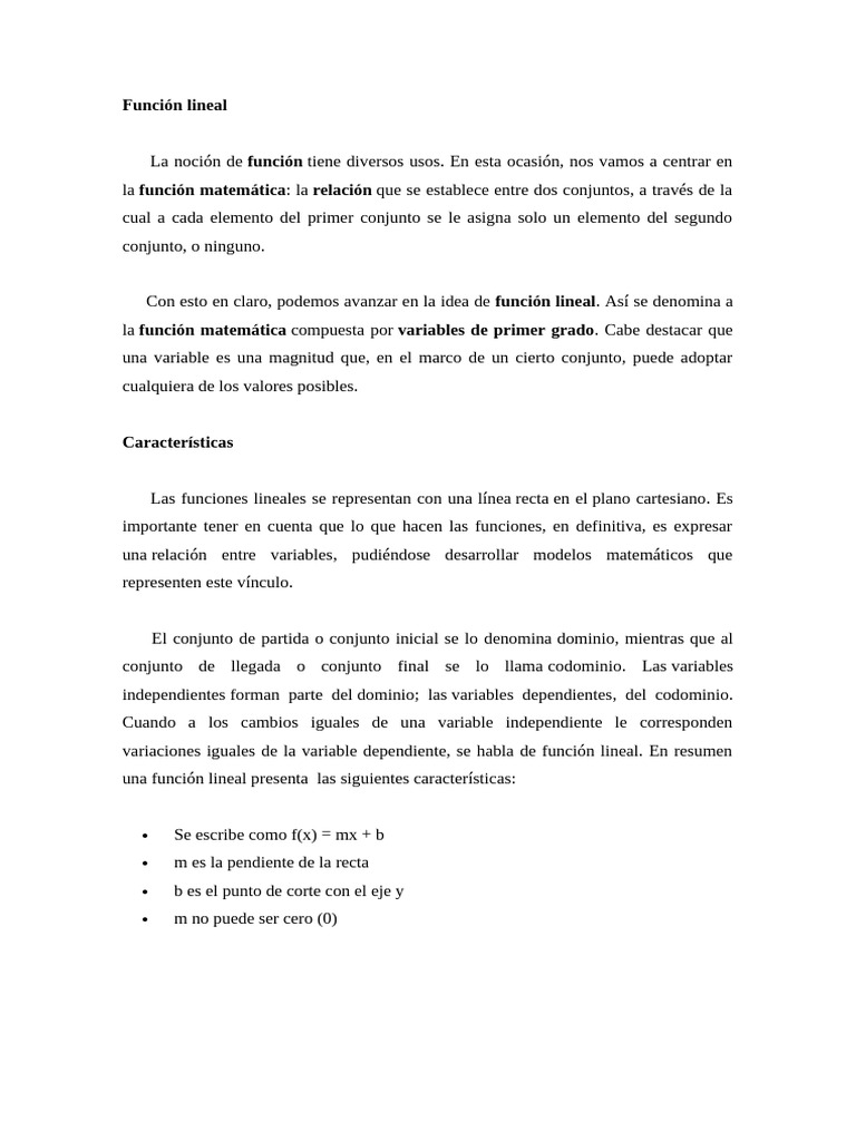 Informe Matematica | PDF | Función (Matemáticas) | Álgebra