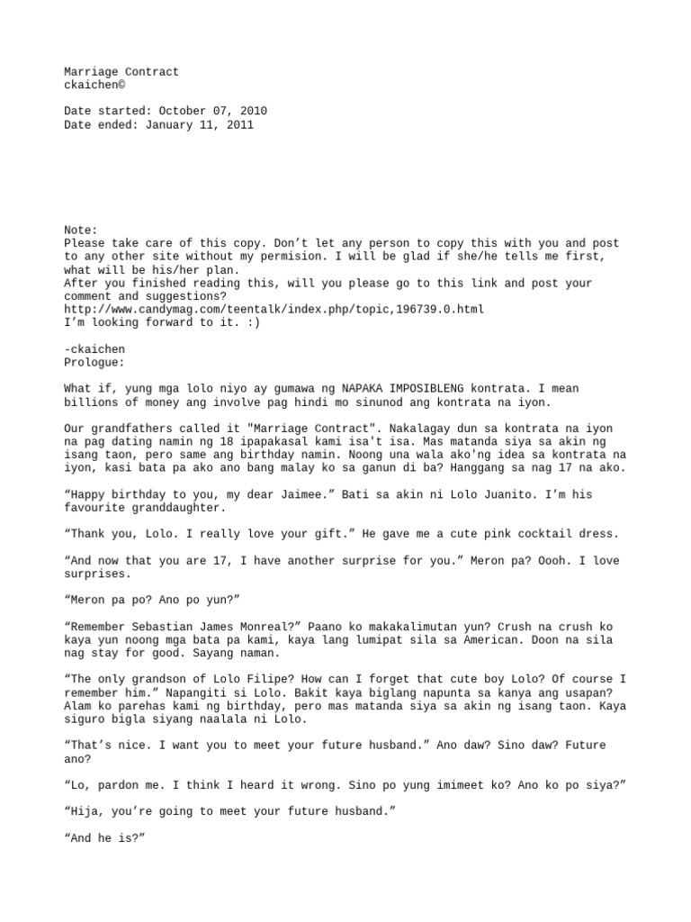 ¤marriage contract | PDF