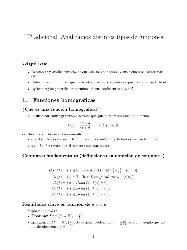 TP Funciones Conocidas | PDF | Logaritmo | Función (Matemáticas)