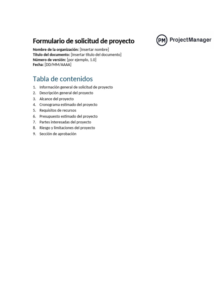 Formulario de Solicitud de Proyecto Web | PDF | Red mundial | Internet ...