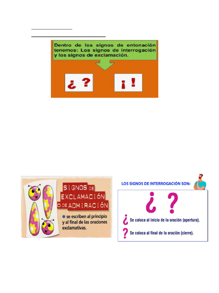 Los Signos de Entonación 6to | PDF