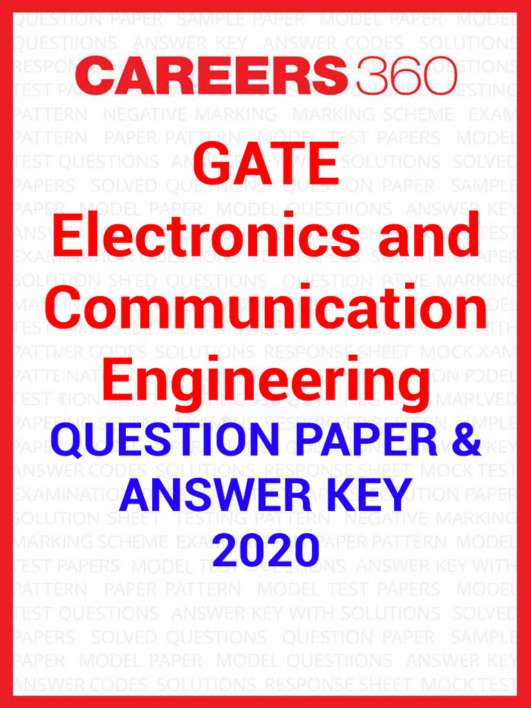 GATE Electronics and Communication Engg 2020 Question Paper & Answer ...