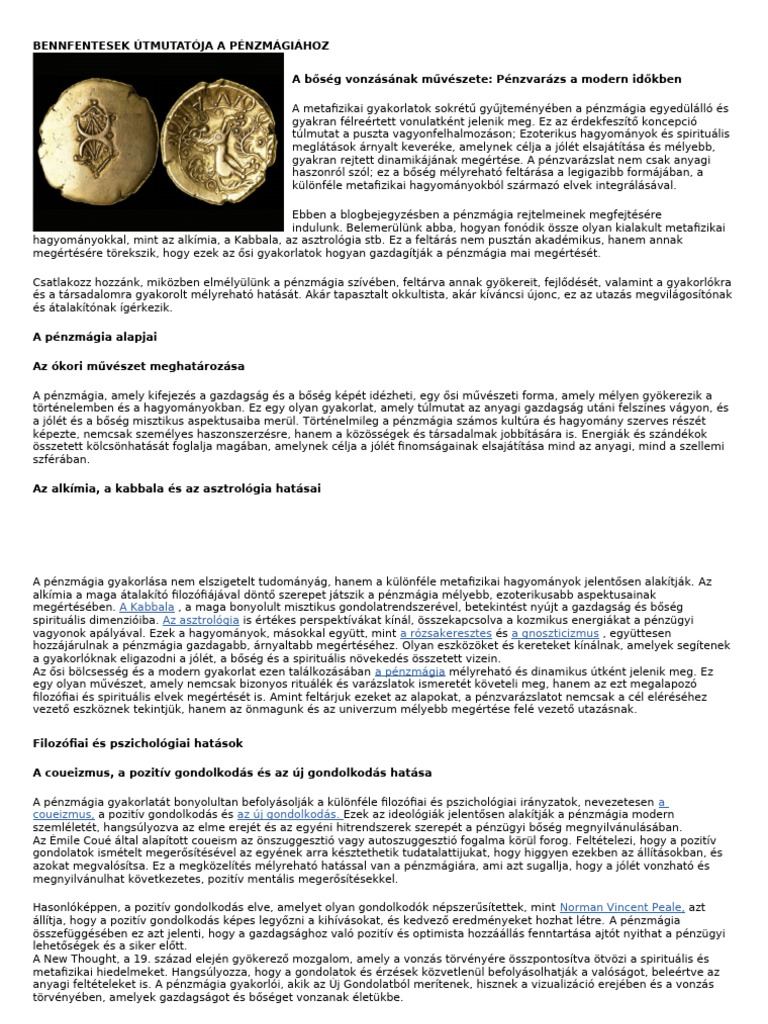 Pénz Mágia | PDF