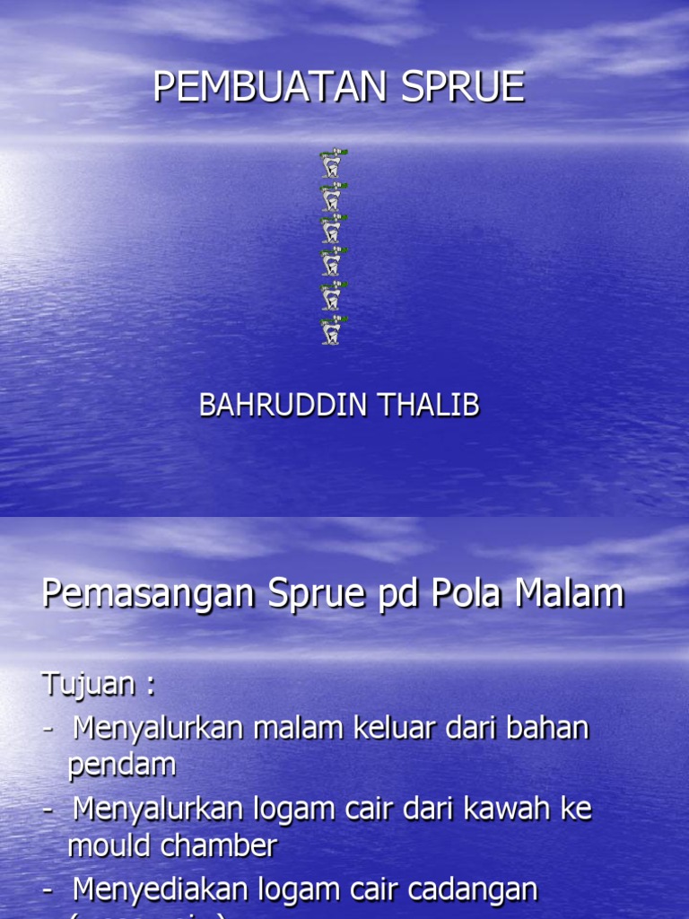 Pembuatan Sprue | PDF