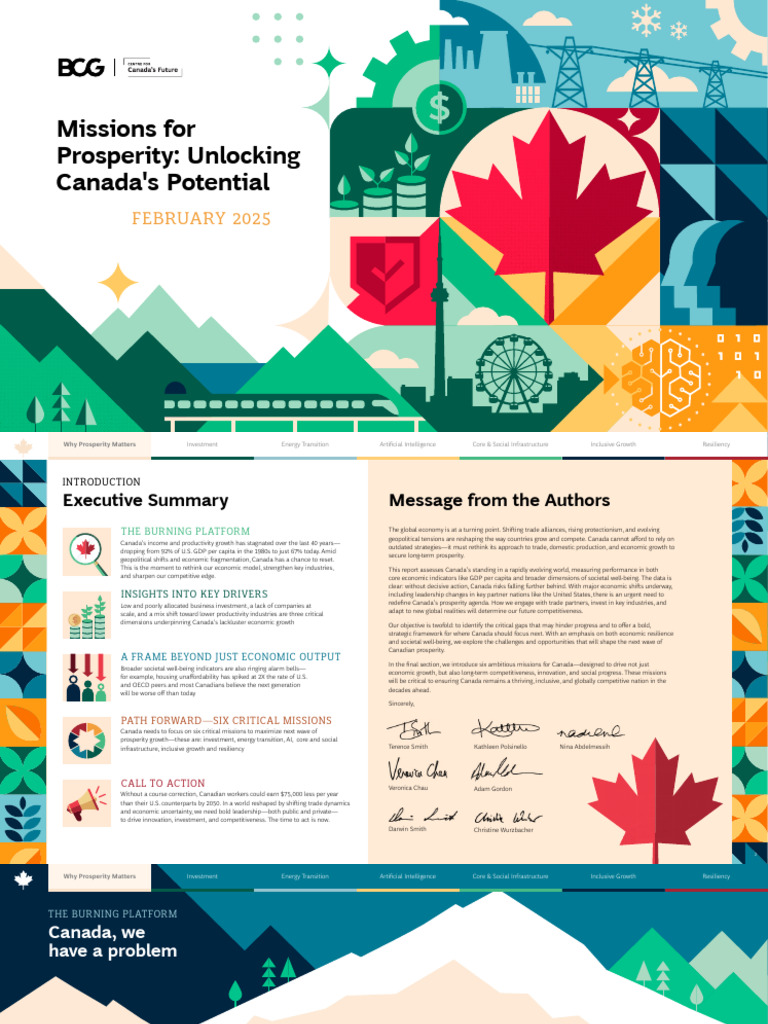 Canada Prosperity Report 2025 | PDF | Economic Growth | Income
