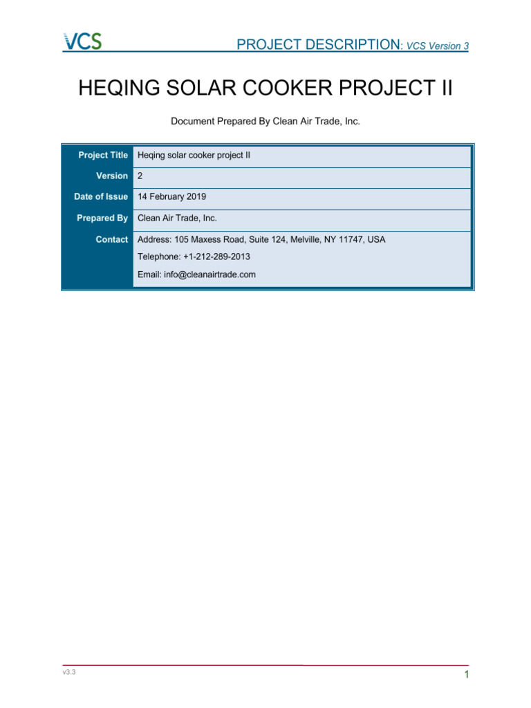 VCS-Project-Description-Proj HQ2-v2-clean | PDF | Clean Development ...