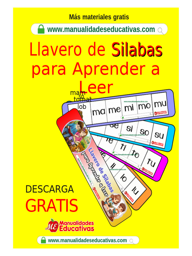 Llavero de Sílabas para Aprender a Leer | PDF