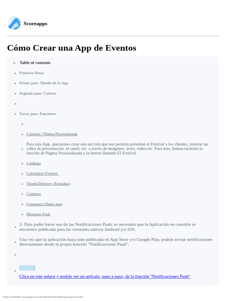 Guia-App-eventos Paso A Paso | PDF | Aplicación movil | Ios