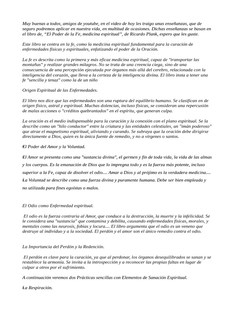 Ricardo Plank | PDF | Amor | Fe