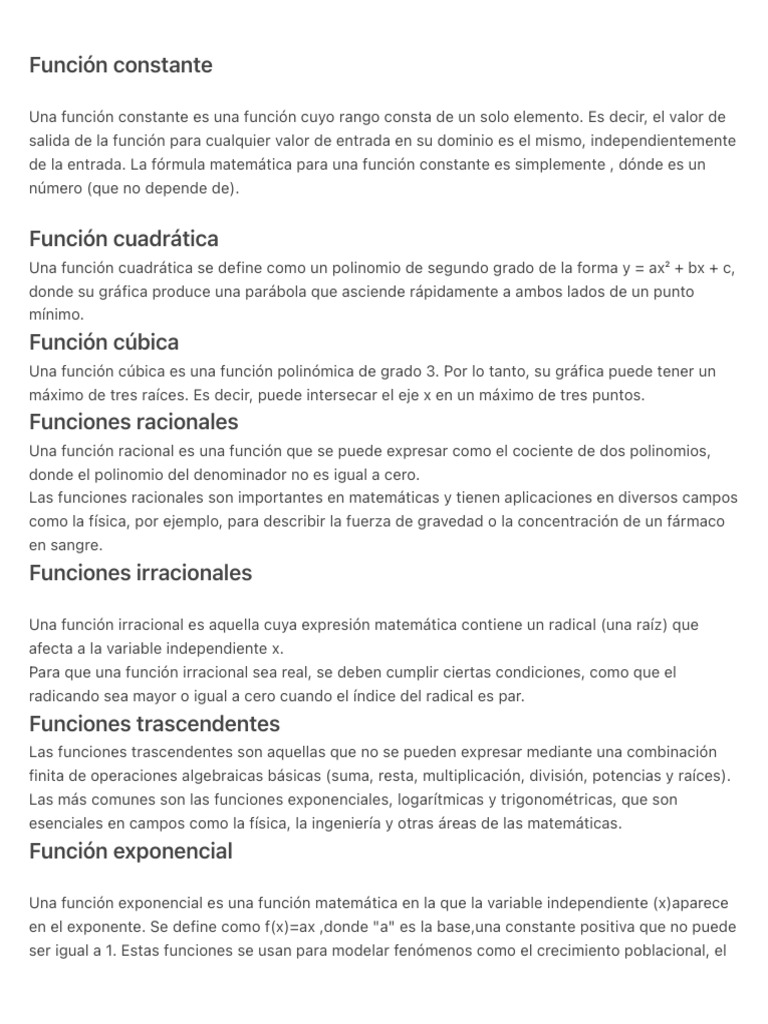 Función Constante | PDF | Funciones trigonométricas | Matemáticas