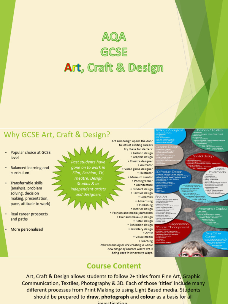 AQA GCSE Art & Design Overview | PDF | Design | The Arts