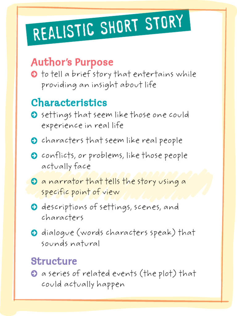 Realistic Short Story Essentials | PDF
