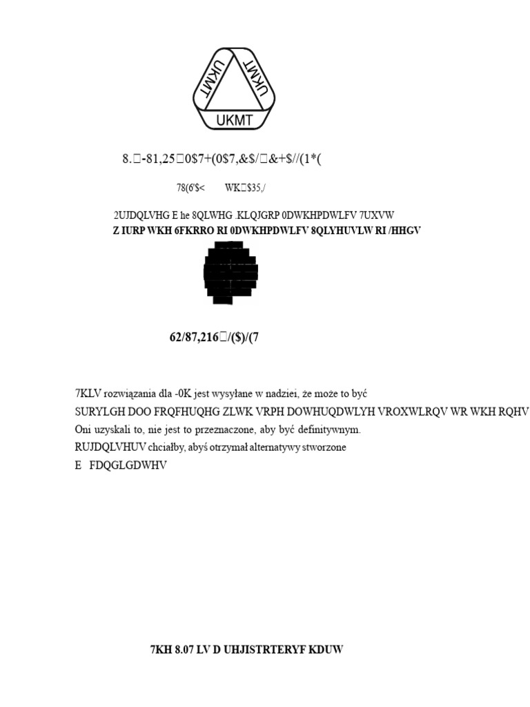 UKMT - JMC - 2004 - Rozwiązania | PDF
