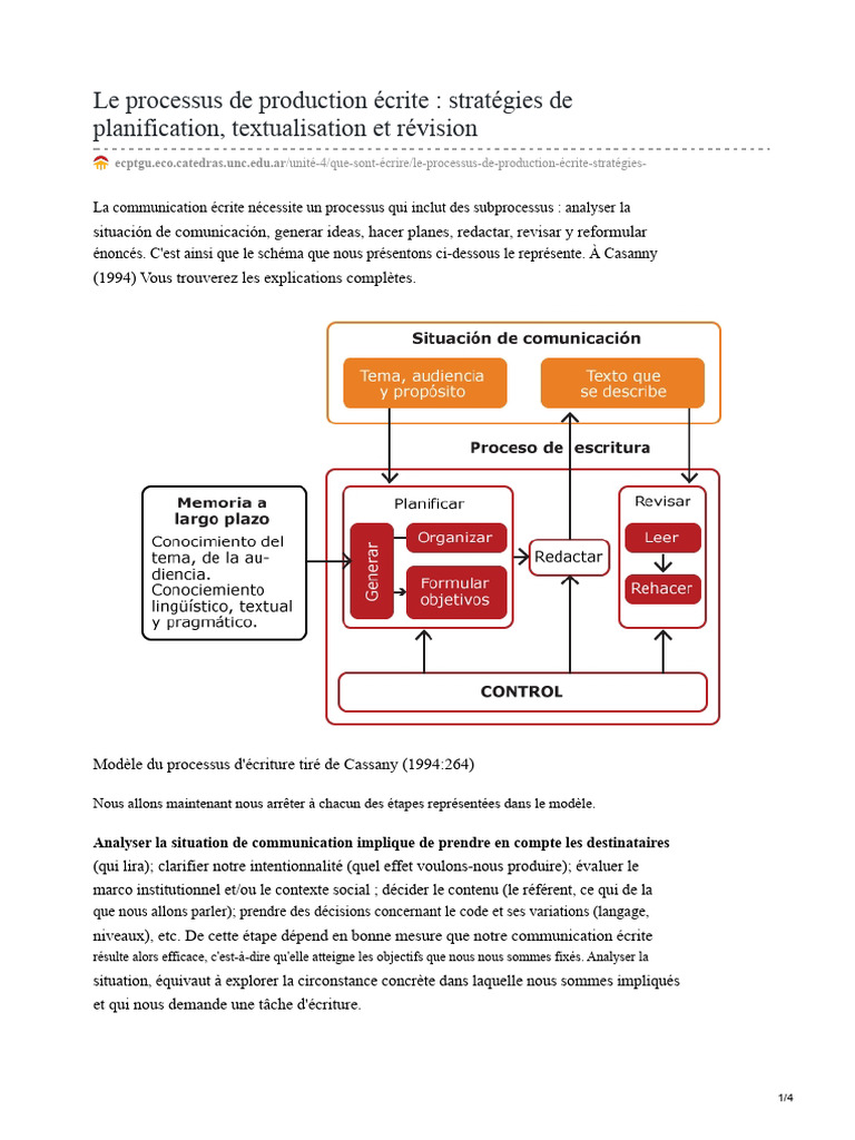Stratégies pour le processus d'écriture | PDF | Planification ...