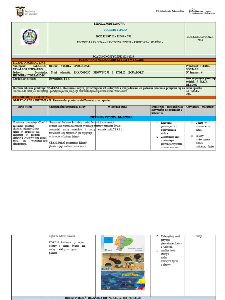 Pca Ósmy A - Eess - 2022 - 2023 | PDF