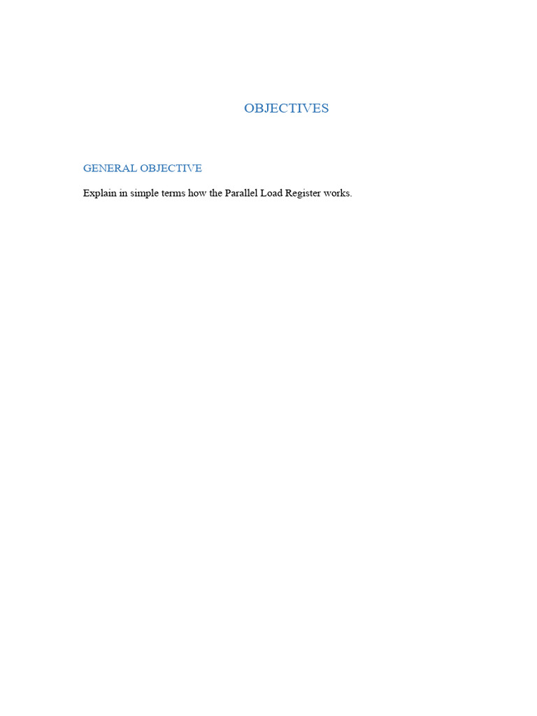 Understanding Parallel Load Registers | PDF