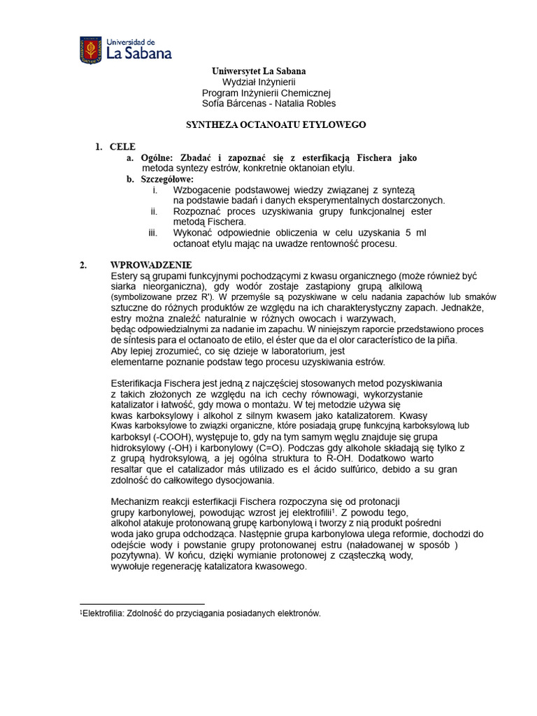 Esteryfikacja Fischera | PDF