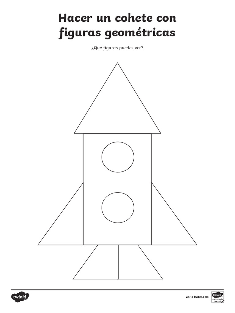 Hacer Un Cohete Con Figuras Geométricas | PDF