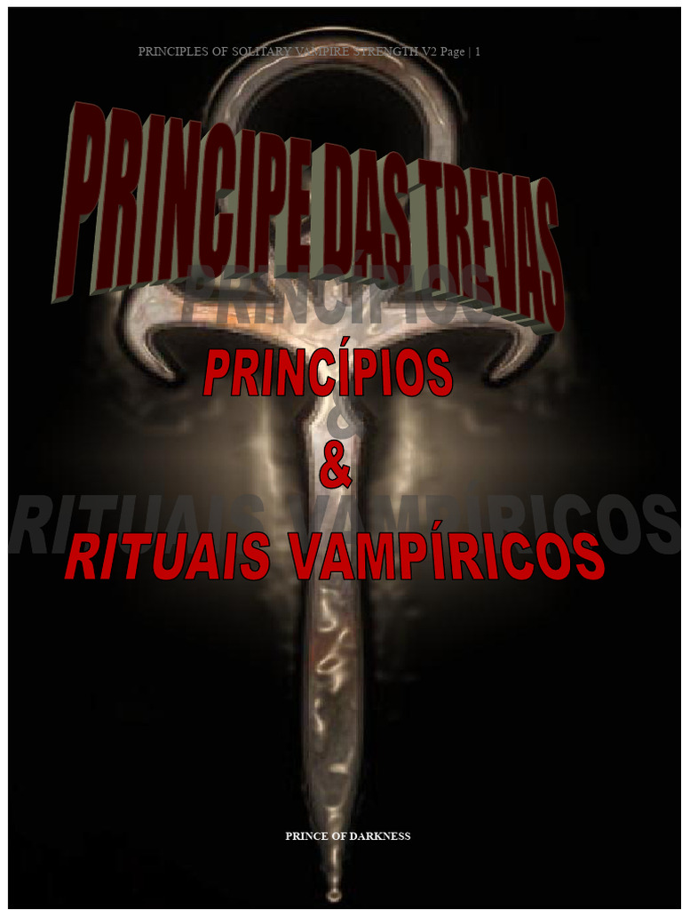 PRINCE OF DARKNESS VAMPIRE PRINCIPLES AND RITUALS Original PDF | PDF ...