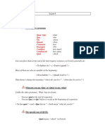 French Questions | PDF | Subject (Grammar) | Pronoun