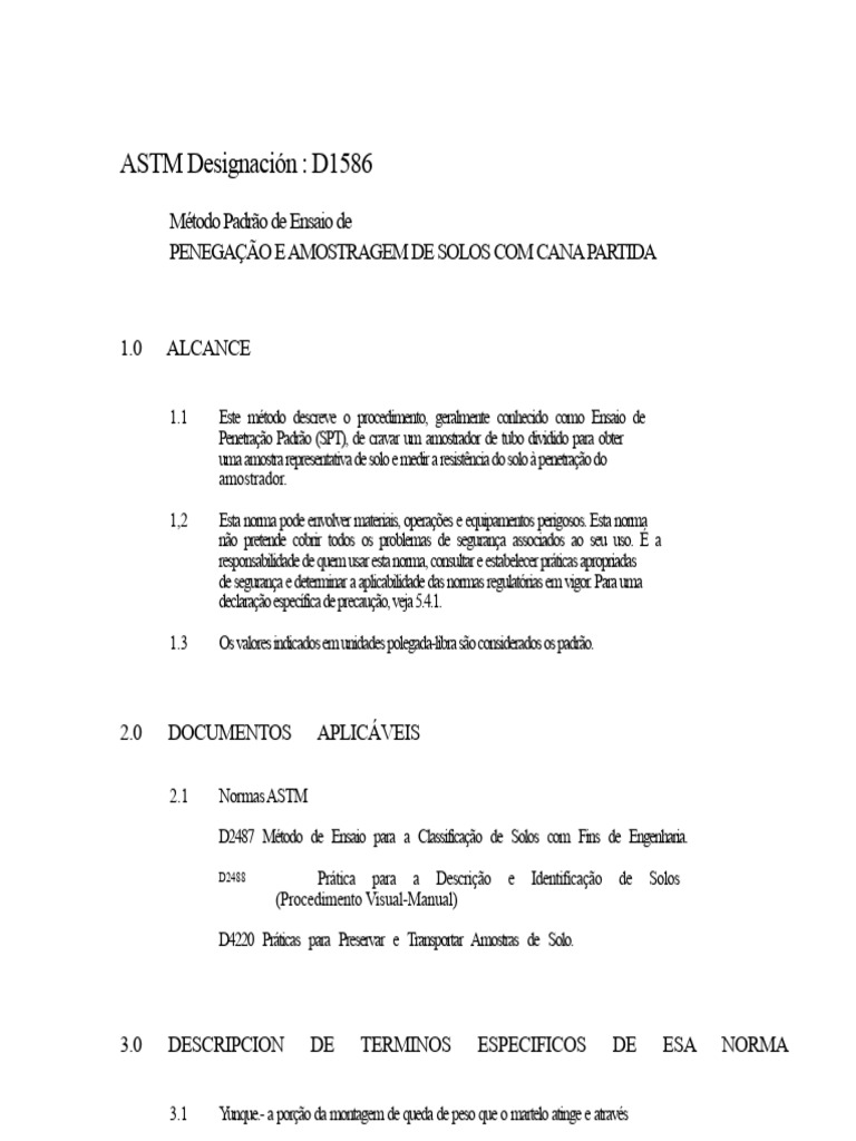 astm-d1586-spt | PDF | Martelo