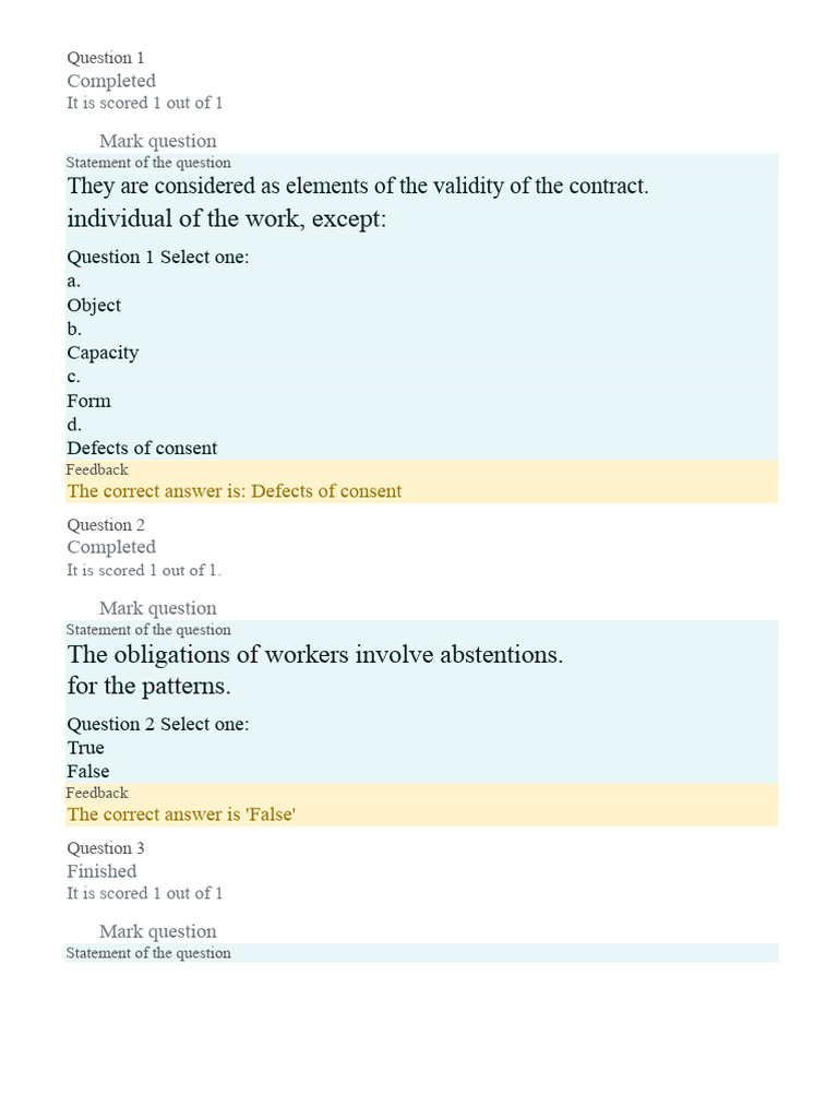 Labor Law Quiz Questions and Answers | PDF | Employment | Occupational ...