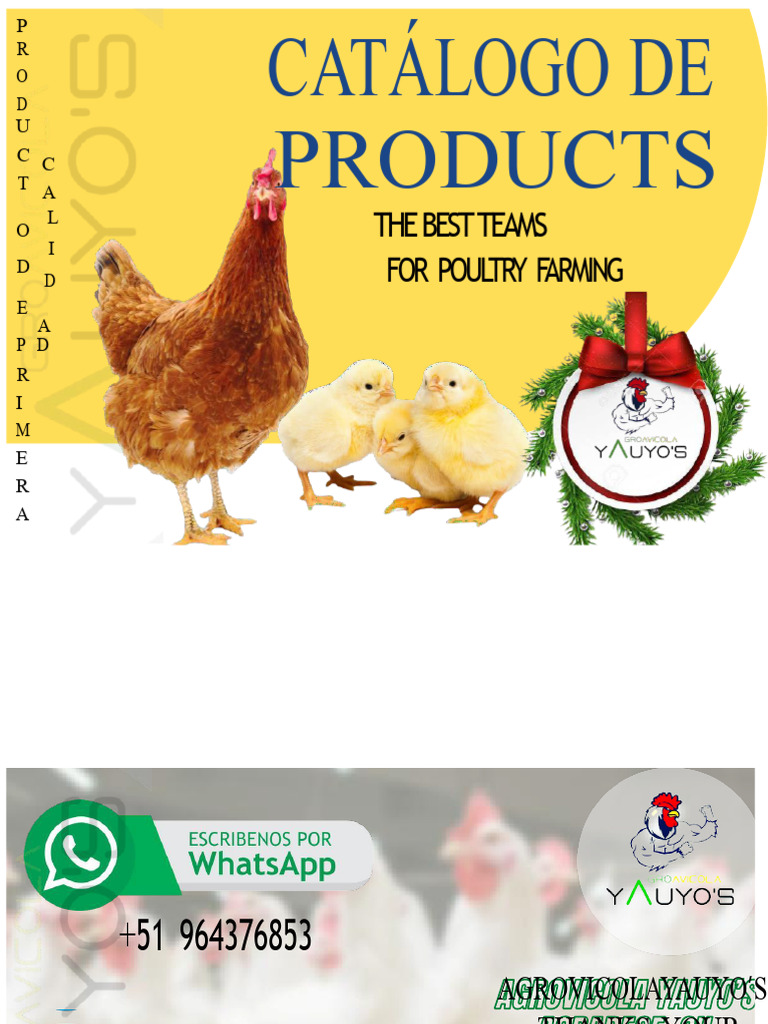 1 Catalog of Agricultural Aviculture Agroavicola Yauyo. | PDF | Poultry ...
