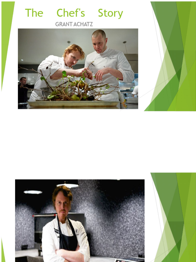 The Story of Chef Grant Achatz | PDF | Foods | Cooking