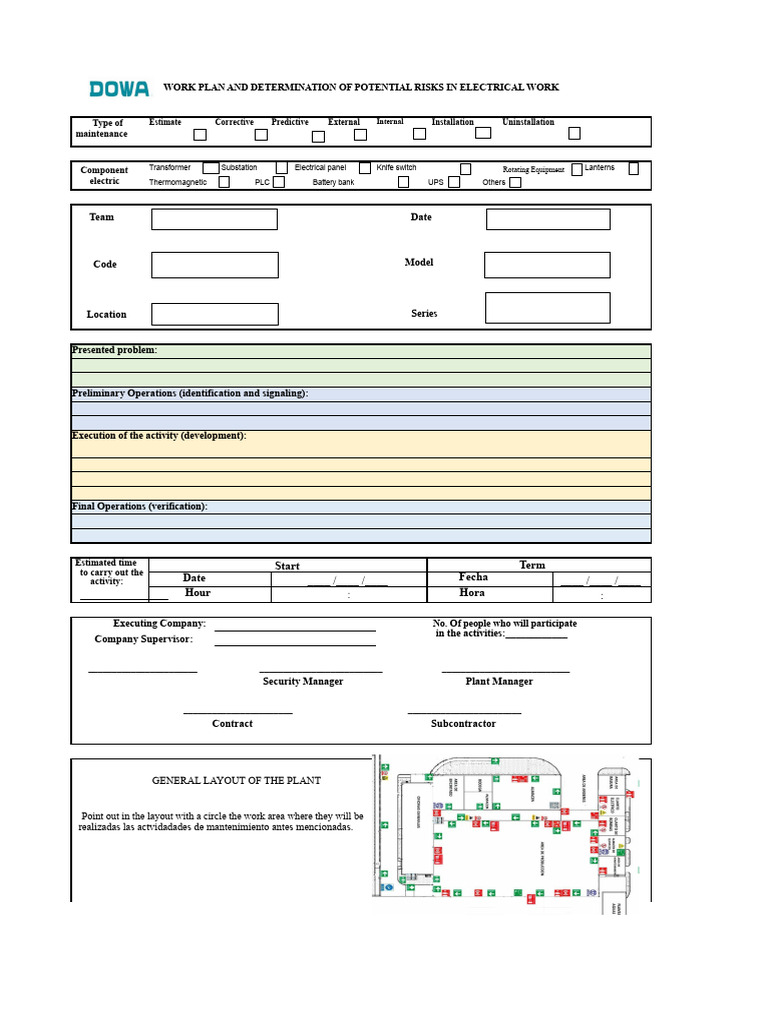 Electrical Maintenance Work Plan | PDF | Personal Protective Equipment ...