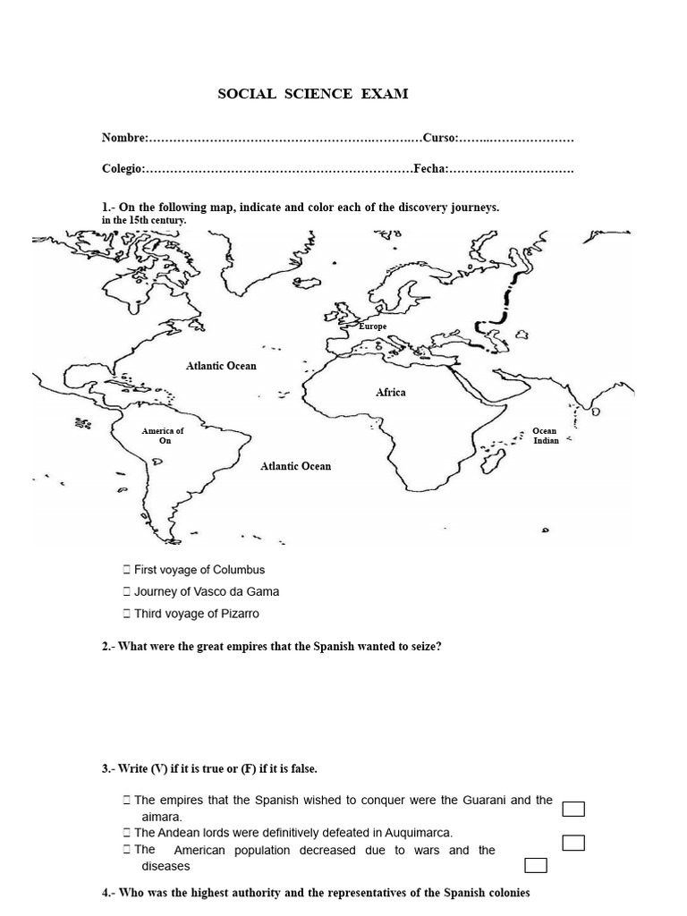 Social Sciences Exam | PDF