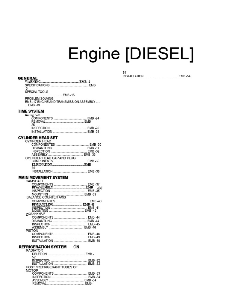 Diesel Engine Installation Guide | PDF | Motor Oil | Rotating Machines