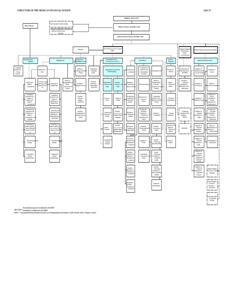 Structure of the Mexican Financial System | PDF | Investing | Banks