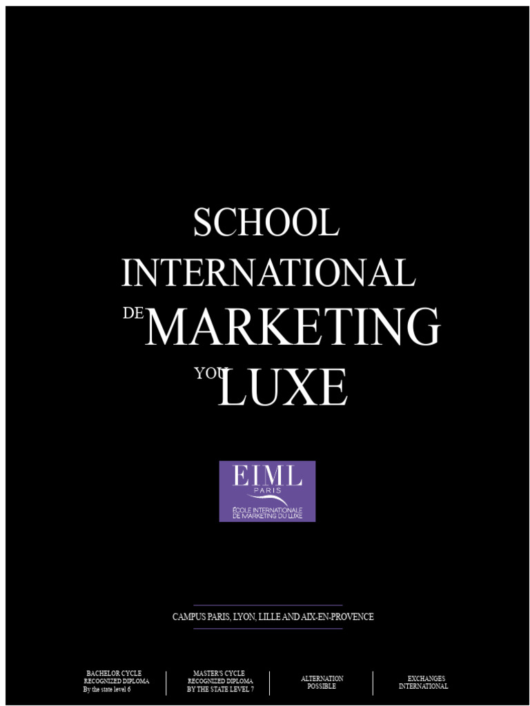 EIML Paris: Luxury Marketing Programs | PDF | Luxury Goods | Brand ...