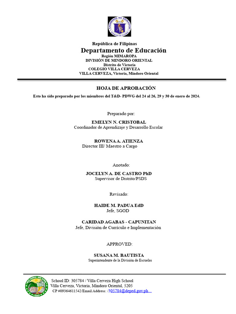 Diseño Programa Inset - Final 2024 | PDF | Escuelas | Enseñando