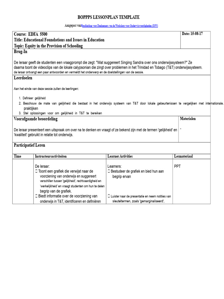 rlee-piggott - boppps lesplan 1 | PDF