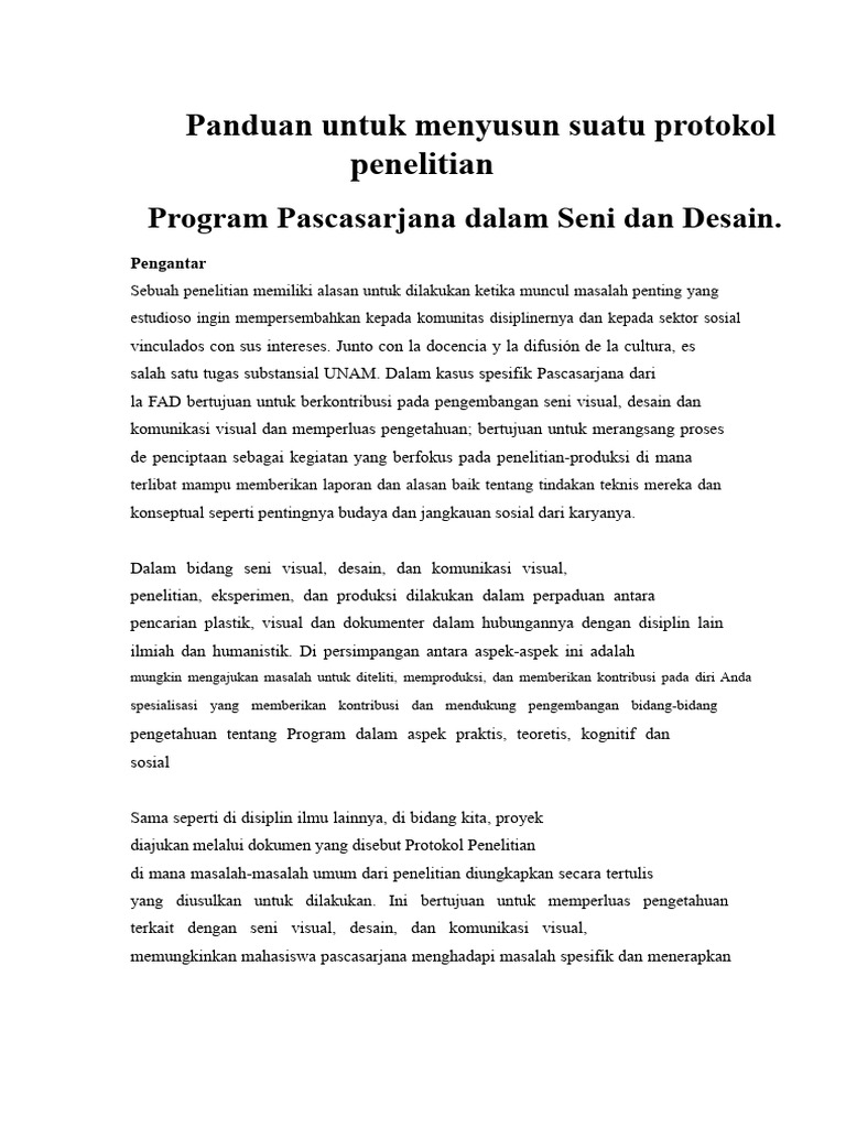 menyusun protokol penelitian | PDF