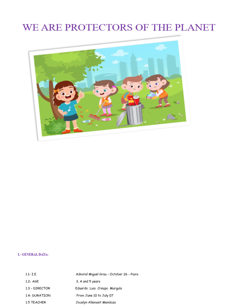 Environmental Awareness Project for Kids | PDF | Well Being | Waste