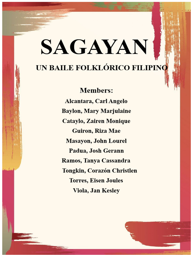 Danza Sagayan: Tradición y Significado | PDF | Bailes | Ritmo