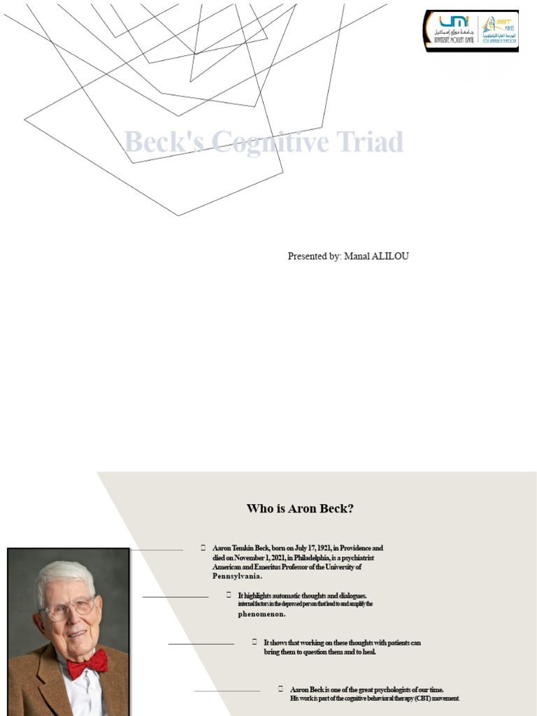 Beck's cognitive triad | PDF | Cognitive Therapy | Cognition