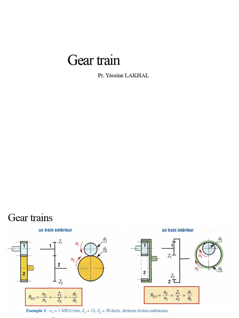 Gear train | PDF | Gear | Mechanical Engineering