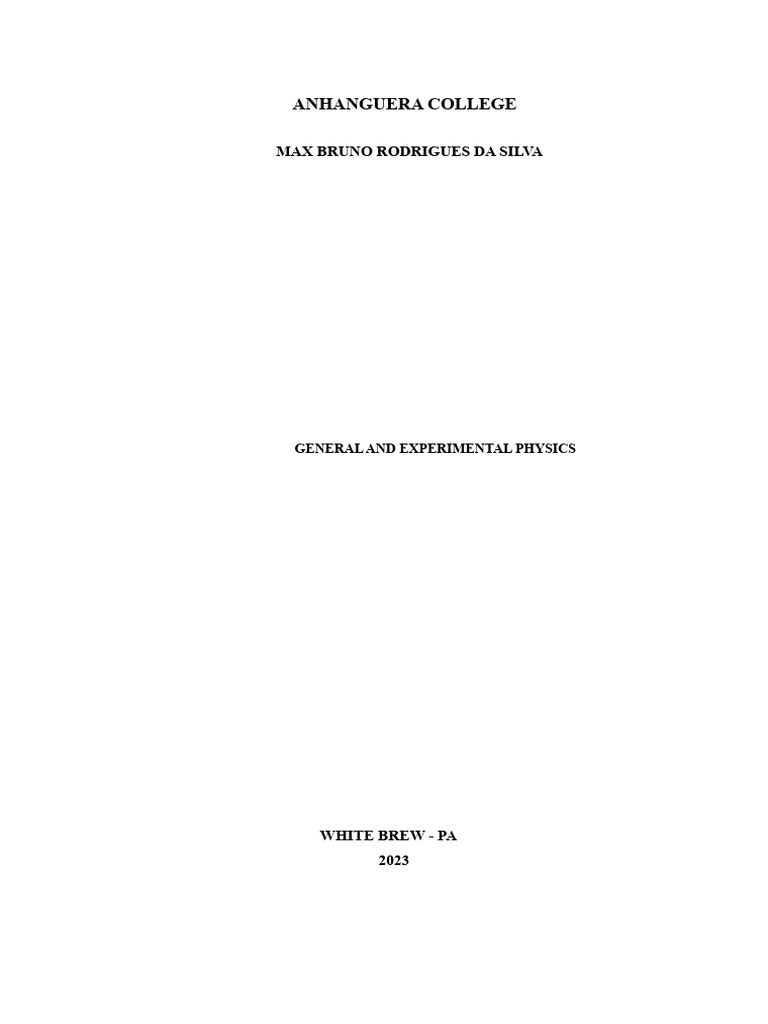 GENERAL PHYSICS PORTFOLIO 4 (2) (1) (2) | PDF | Weighing Scale ...