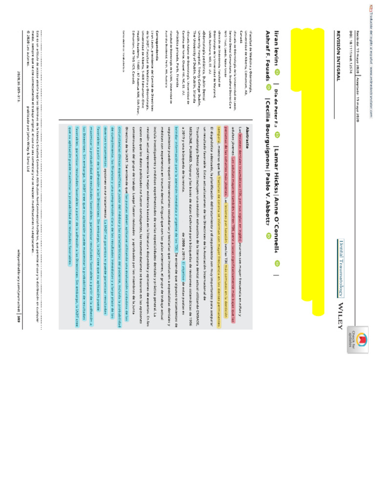IADT Guides 2020 1.en - Es - Rotated | PDF | Human Tooth | Dentistry