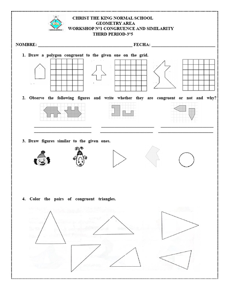Workshop: Congruence, Similarity | PDF