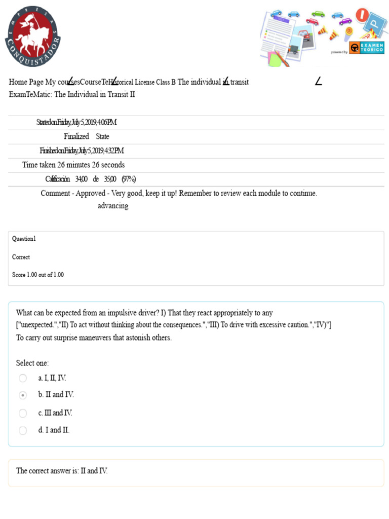 Historical License Class B Exam Results | PDF | Mood (Psychology ...