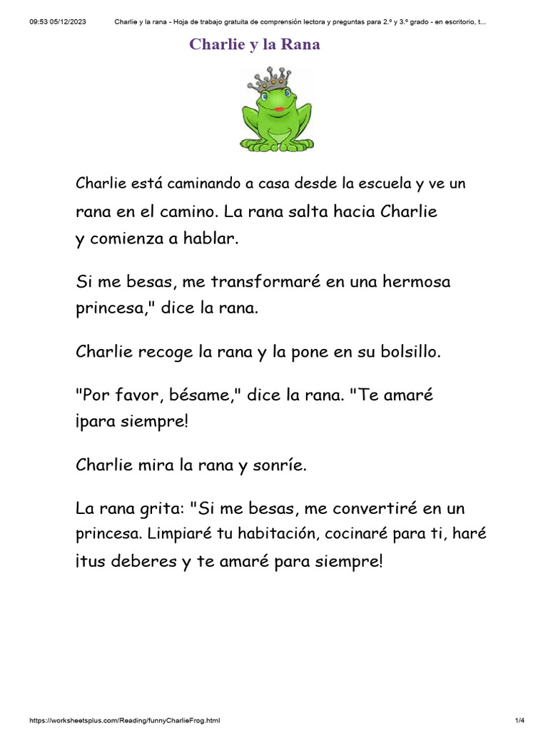 Charlie y la rana | PDF