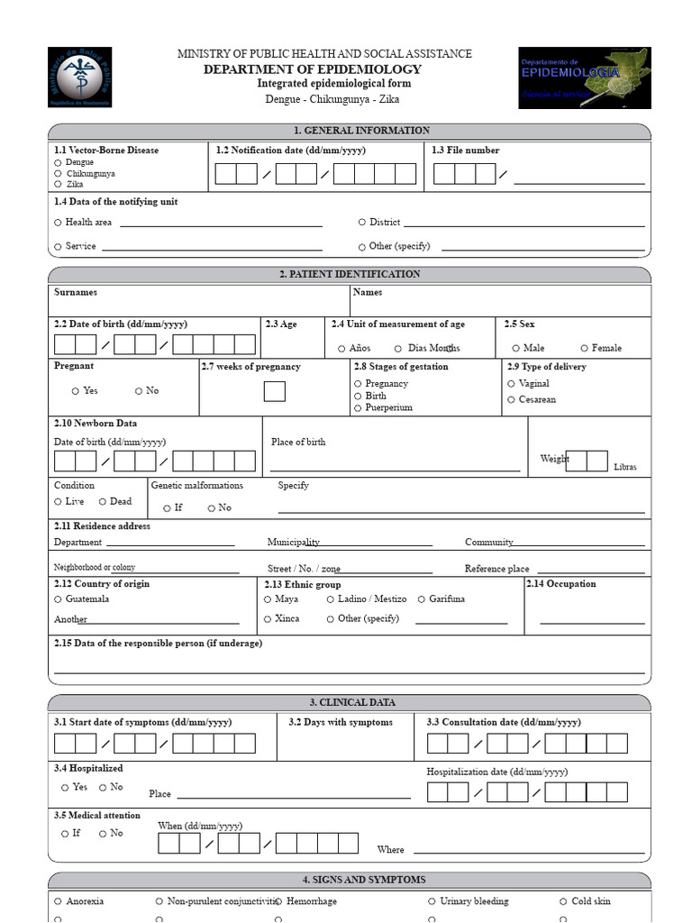 Integrated Epidemiological Record of Arboviruses | PDF | Zika Fever ...