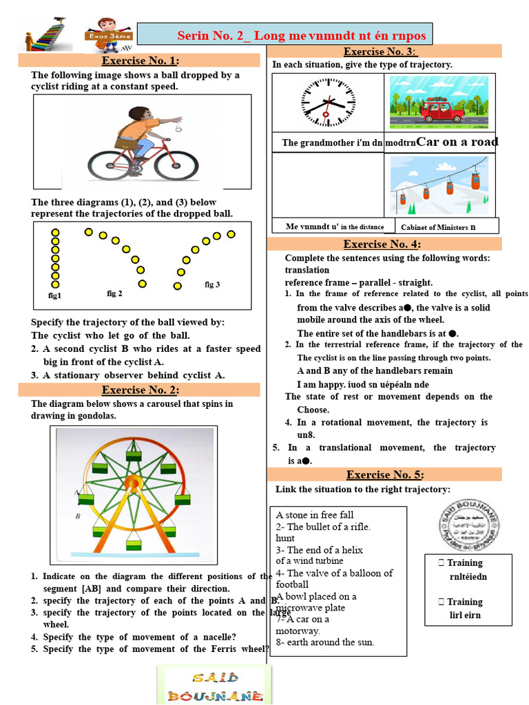 The-Movement-and-the-rest-exercises-3ac-3 | PDF | Rotation | Trajectory