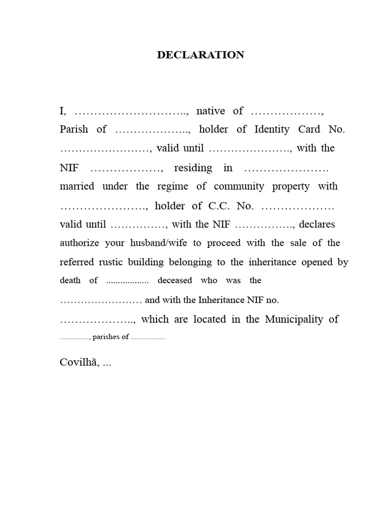 Declaration of Consent or Authorization | PDF