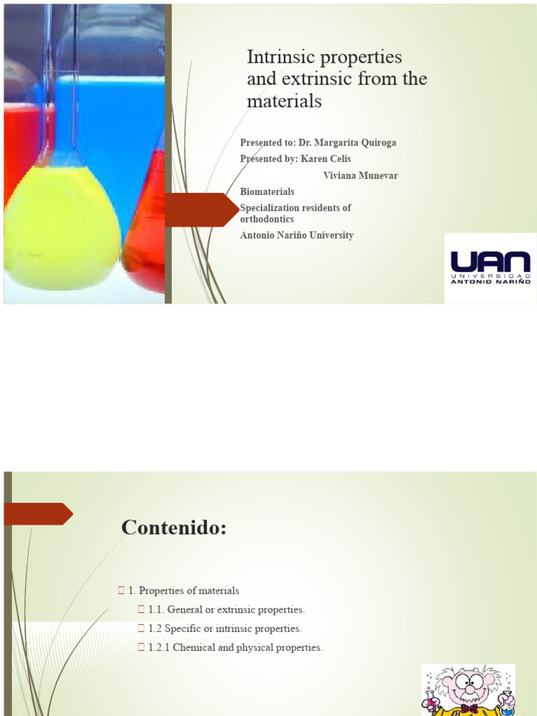 Intrinsic and Extrinsic Properties of Materials | PDF | Mass | Measurement